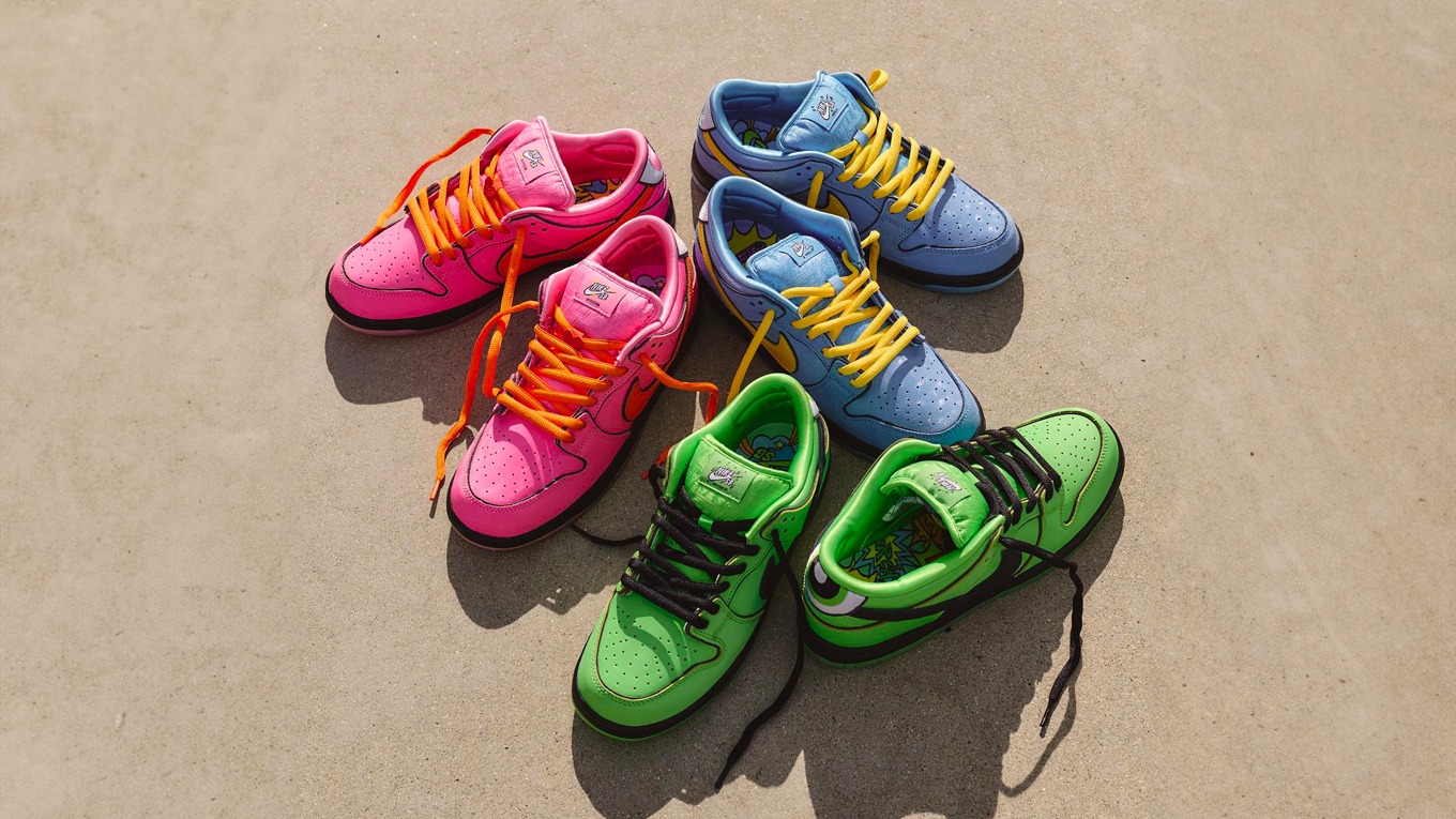 The Powerpuff girls team up with the Swoosh for a colorful ...